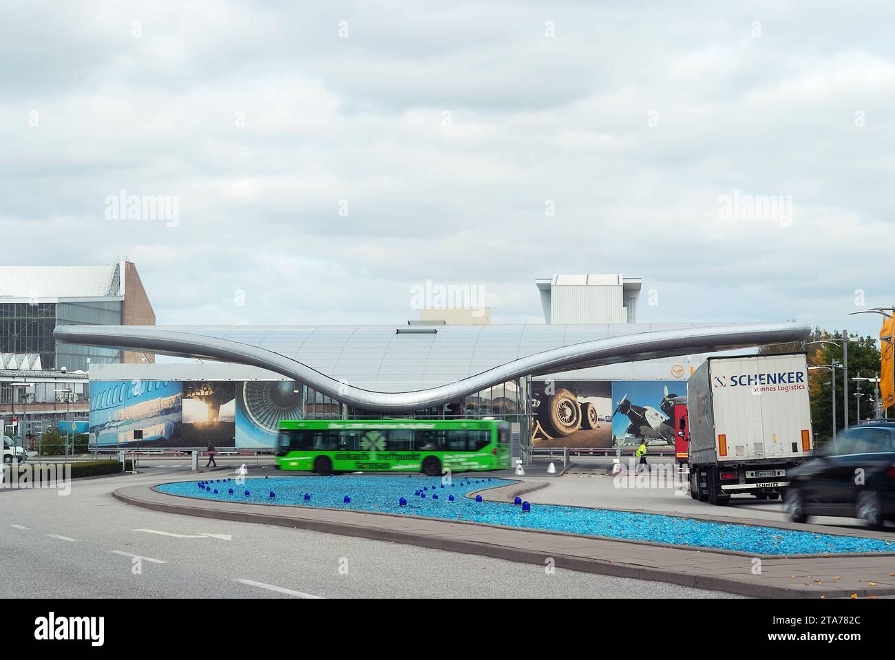 This sleek, modern structure forms the unique entrance gate to the ...