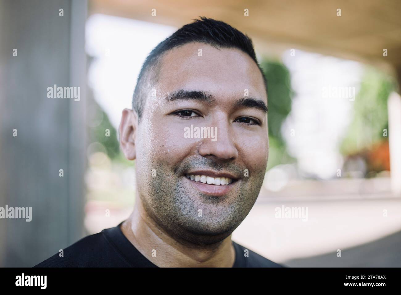 Exhaustion, workout, man, smiling hi-res stock photography and images ...