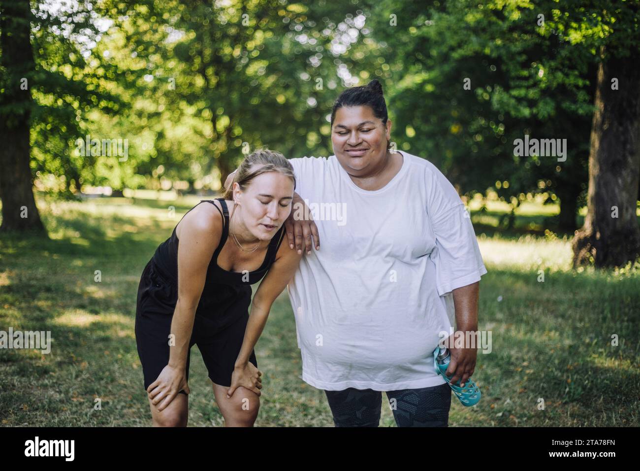 Exhausted female woman hi-res stock photography and images - Alamy