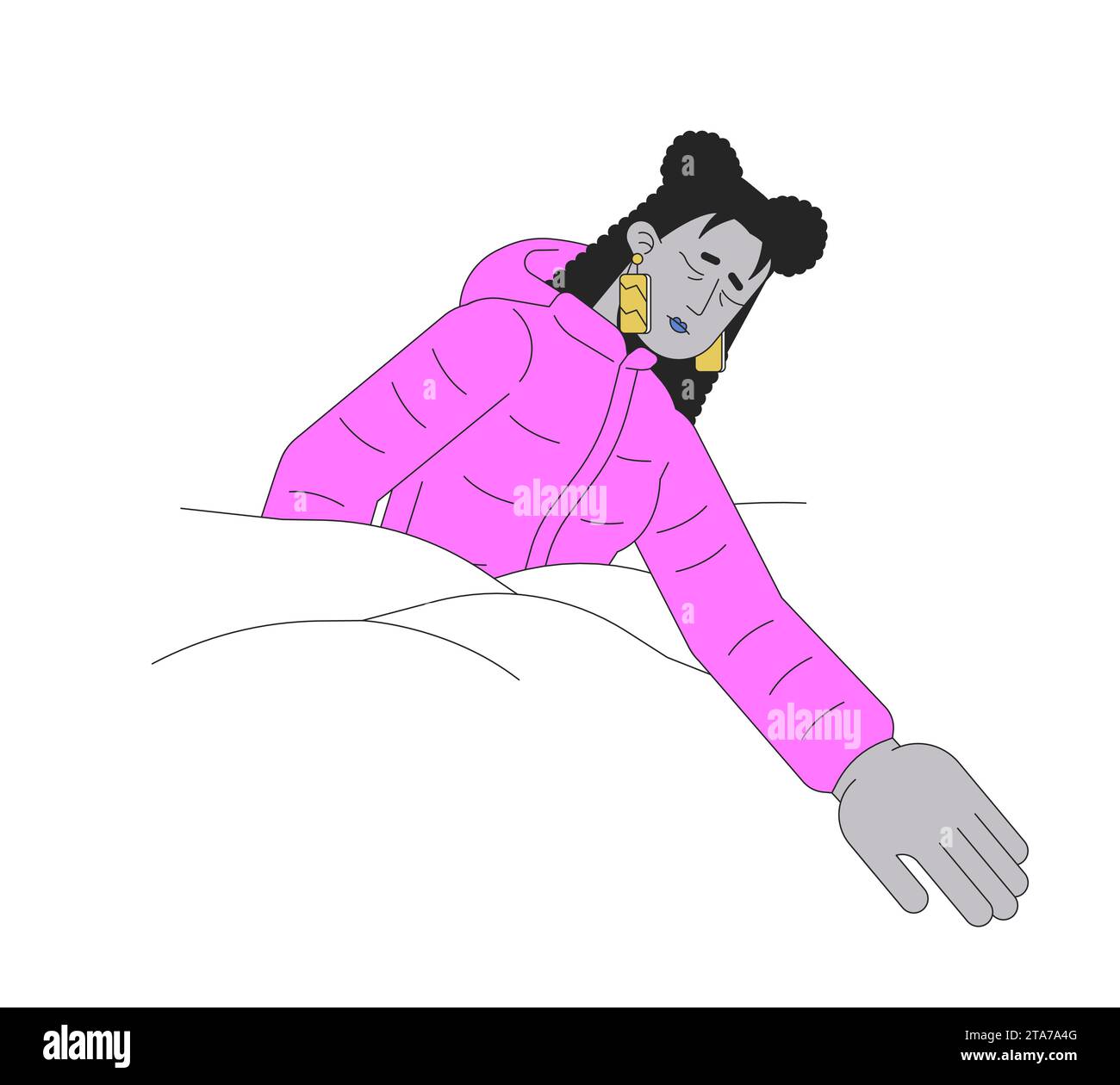 Frozen person in snow Cut Out Stock Images & Pictures - Alamy