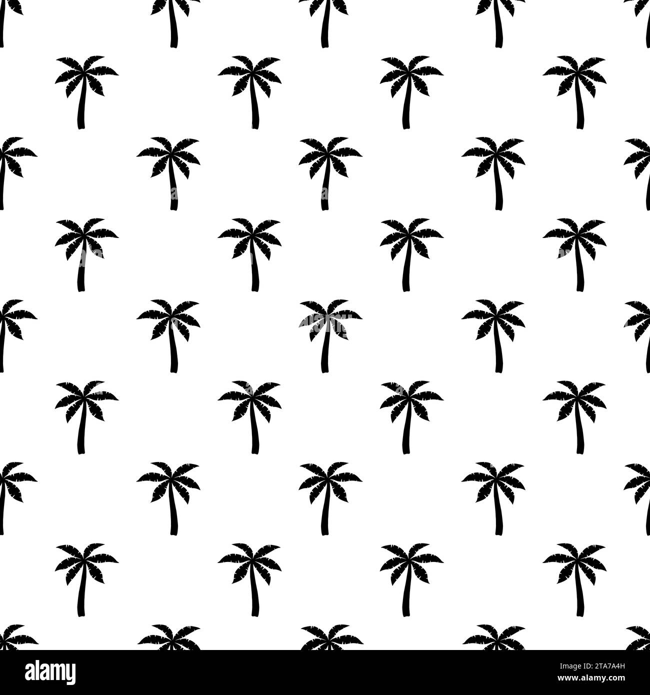Palm Tree Seamless Pattern Repeating Cute Palms Print Repeated Modern Background Flowers