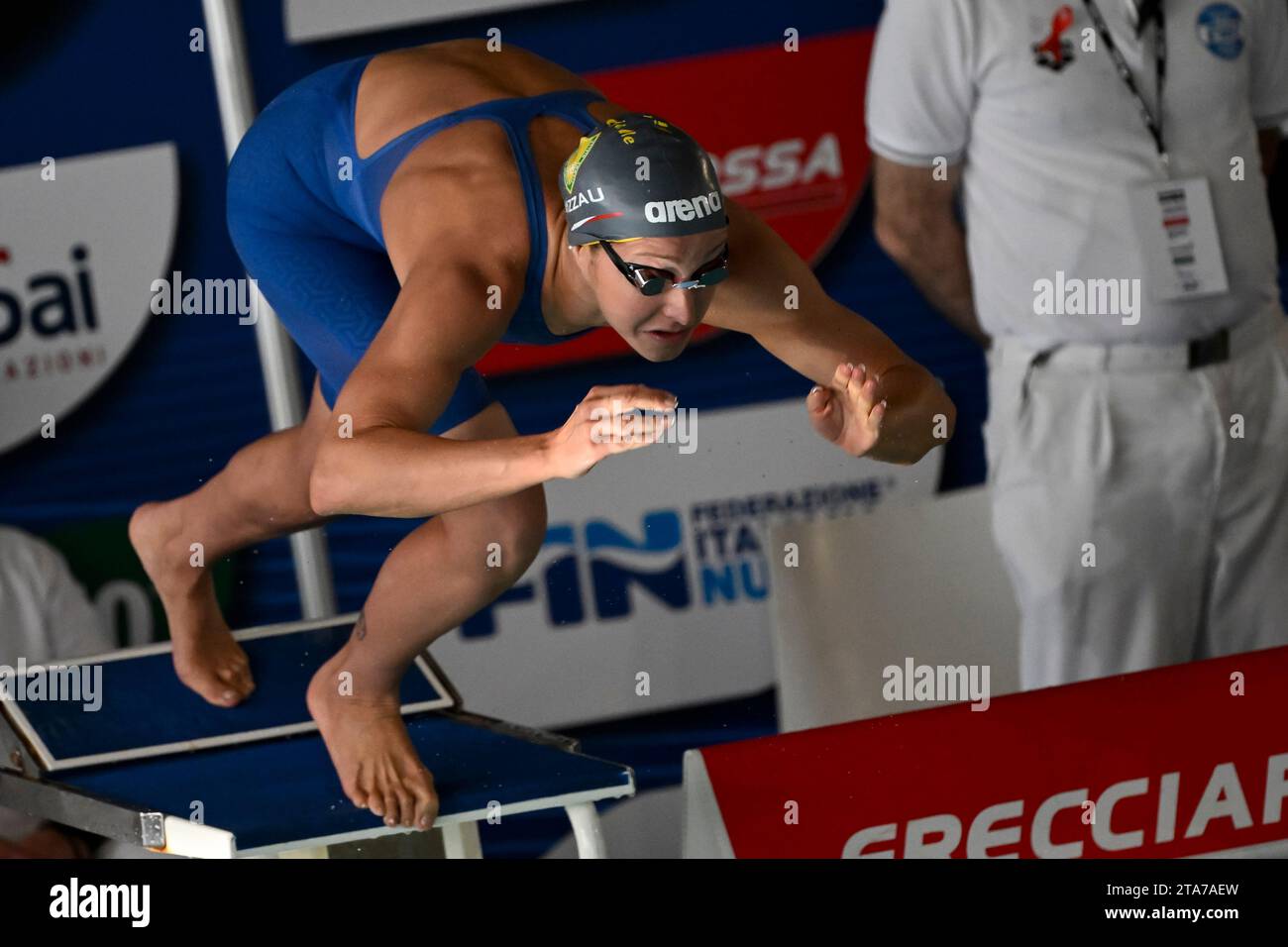 Alice Mizzau of Fiamme Gialle - Nuoto competes in the 200m Freestyle ...