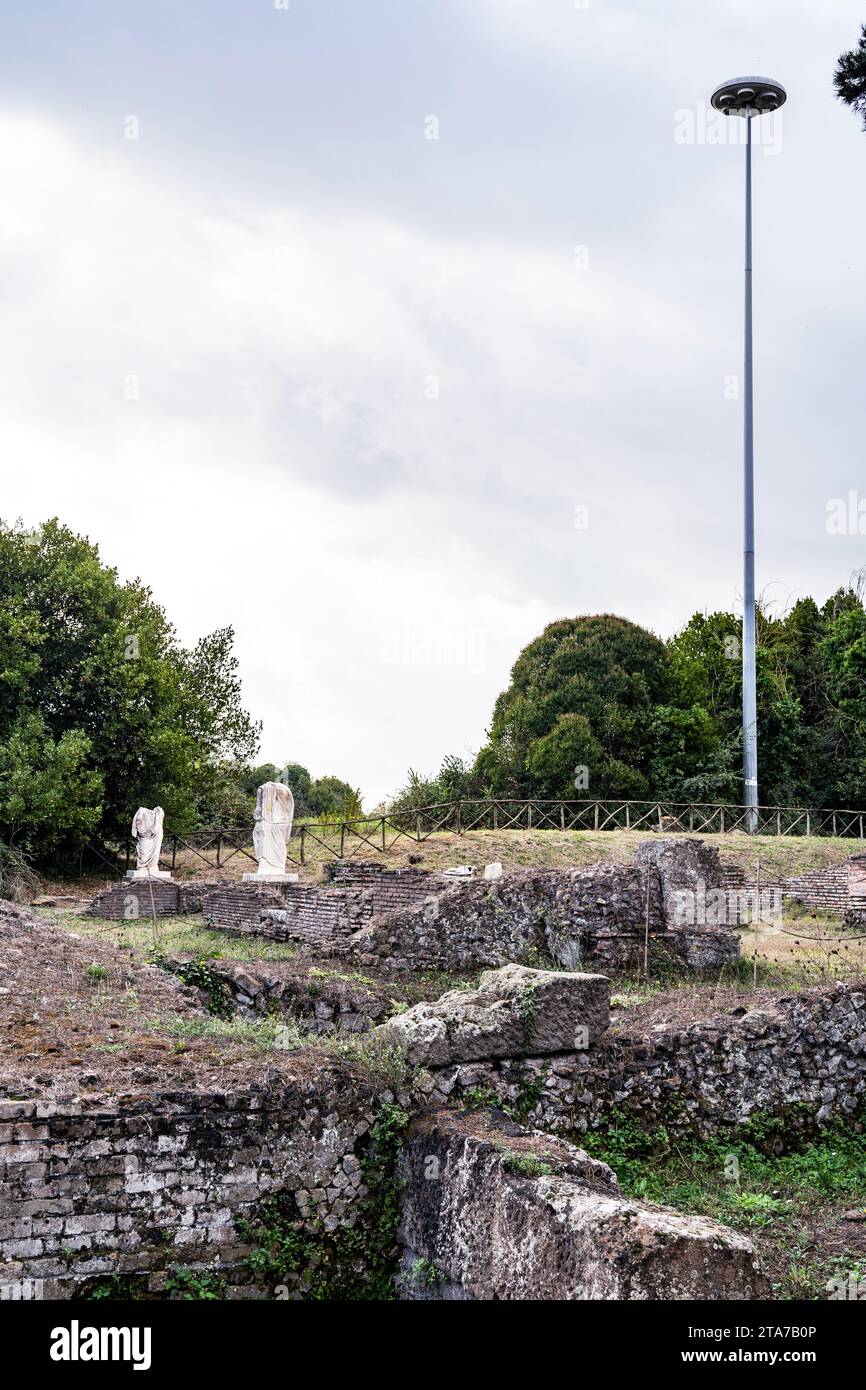 ostia antica port on the Tiber in Rome. Roman Archeology site, Italy ...