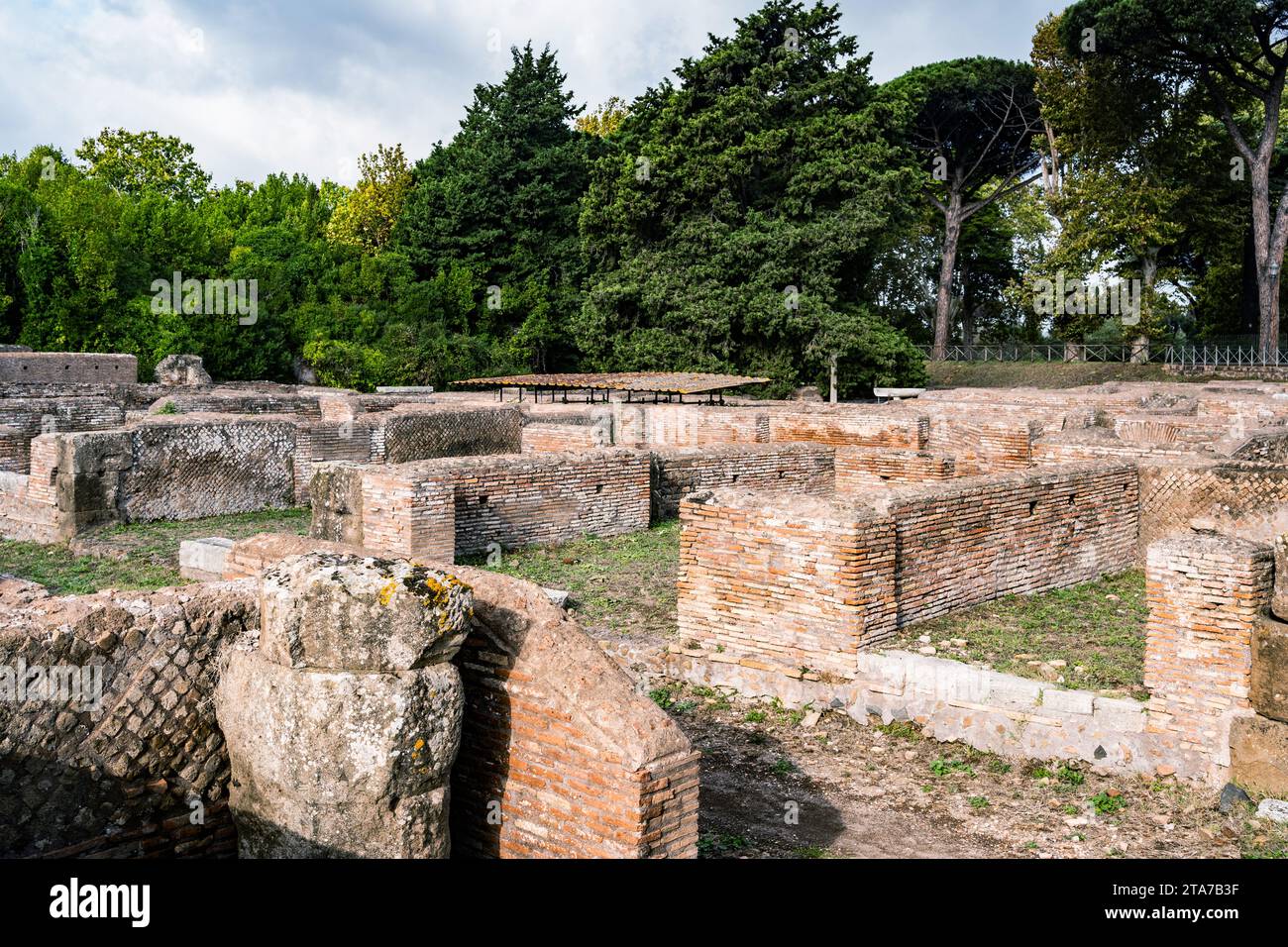 ostia antica port on the Tiber in Rome. Roman Archeology site, Italy ...