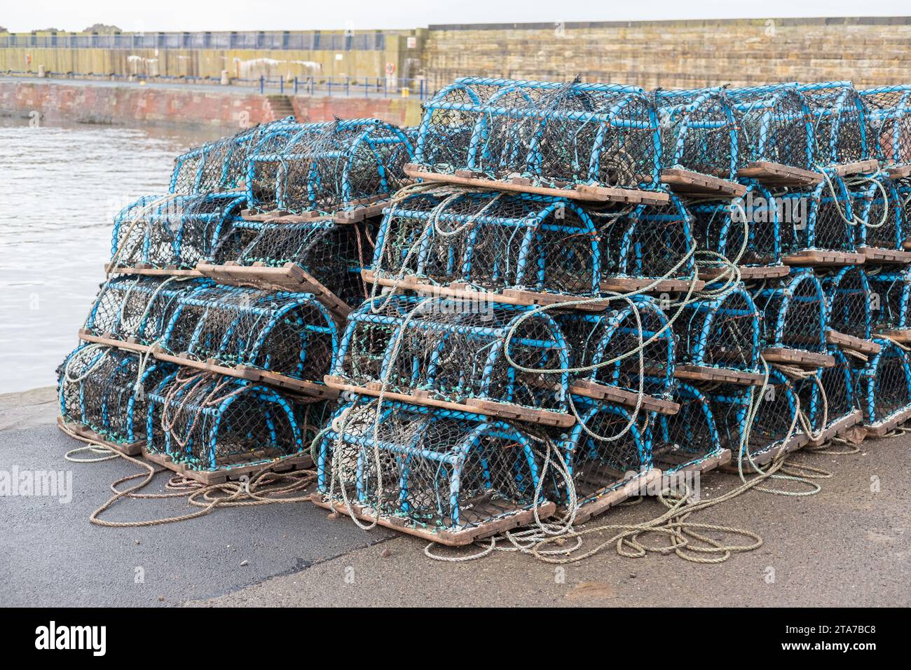 Group of fist net traps Stock Photo - Alamy