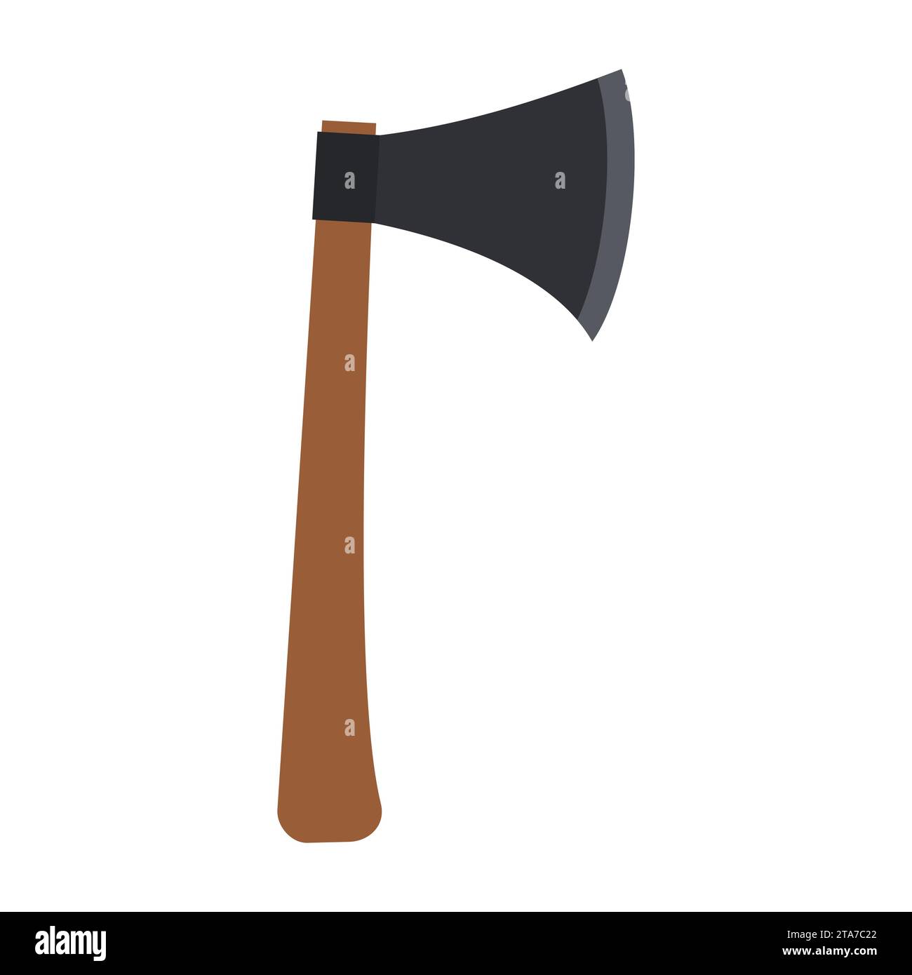 Ax in flat style isolated on white background. Vector illustration ...