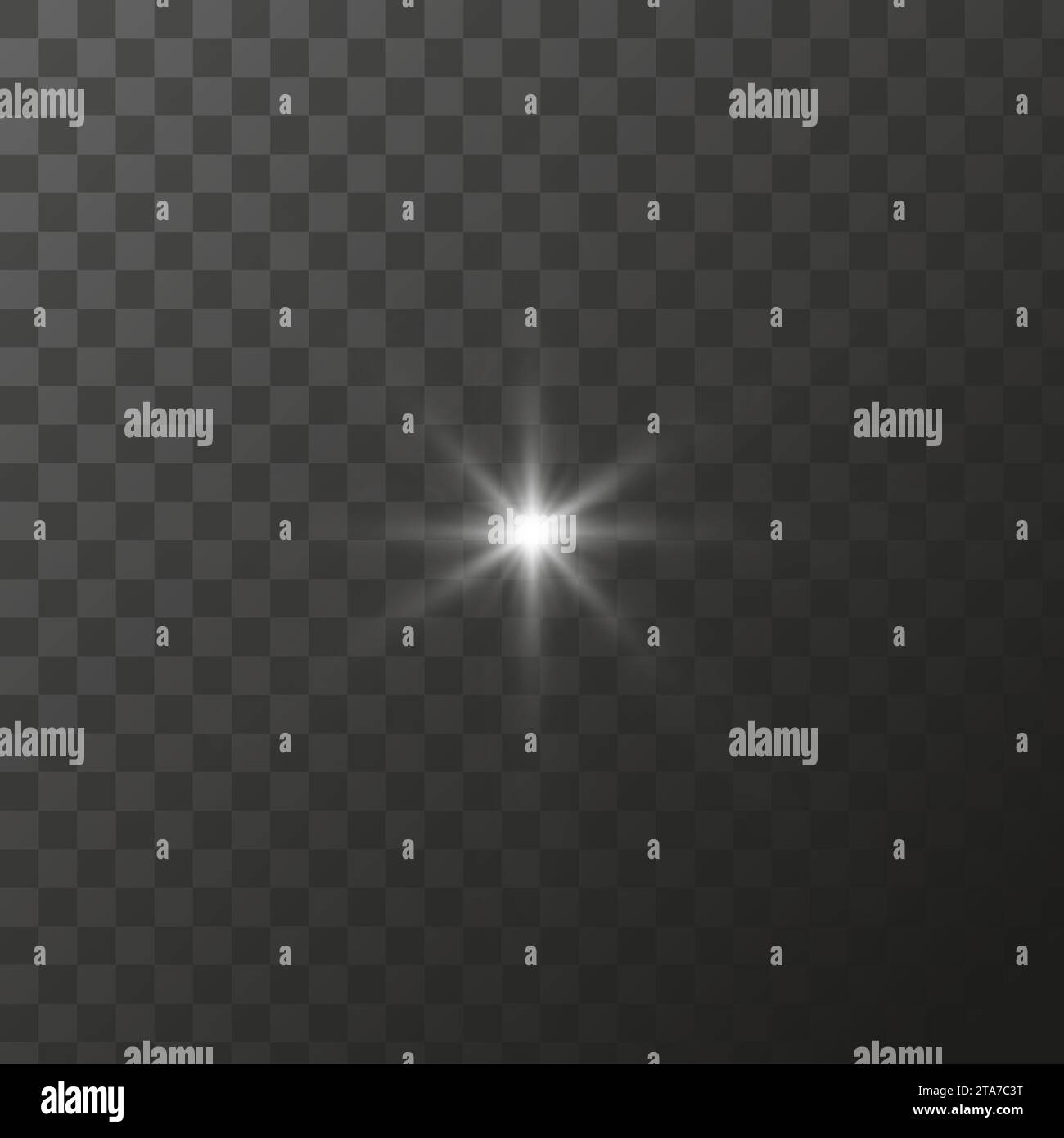 Shining star light rays glowing particles. Vector special effect on a ...