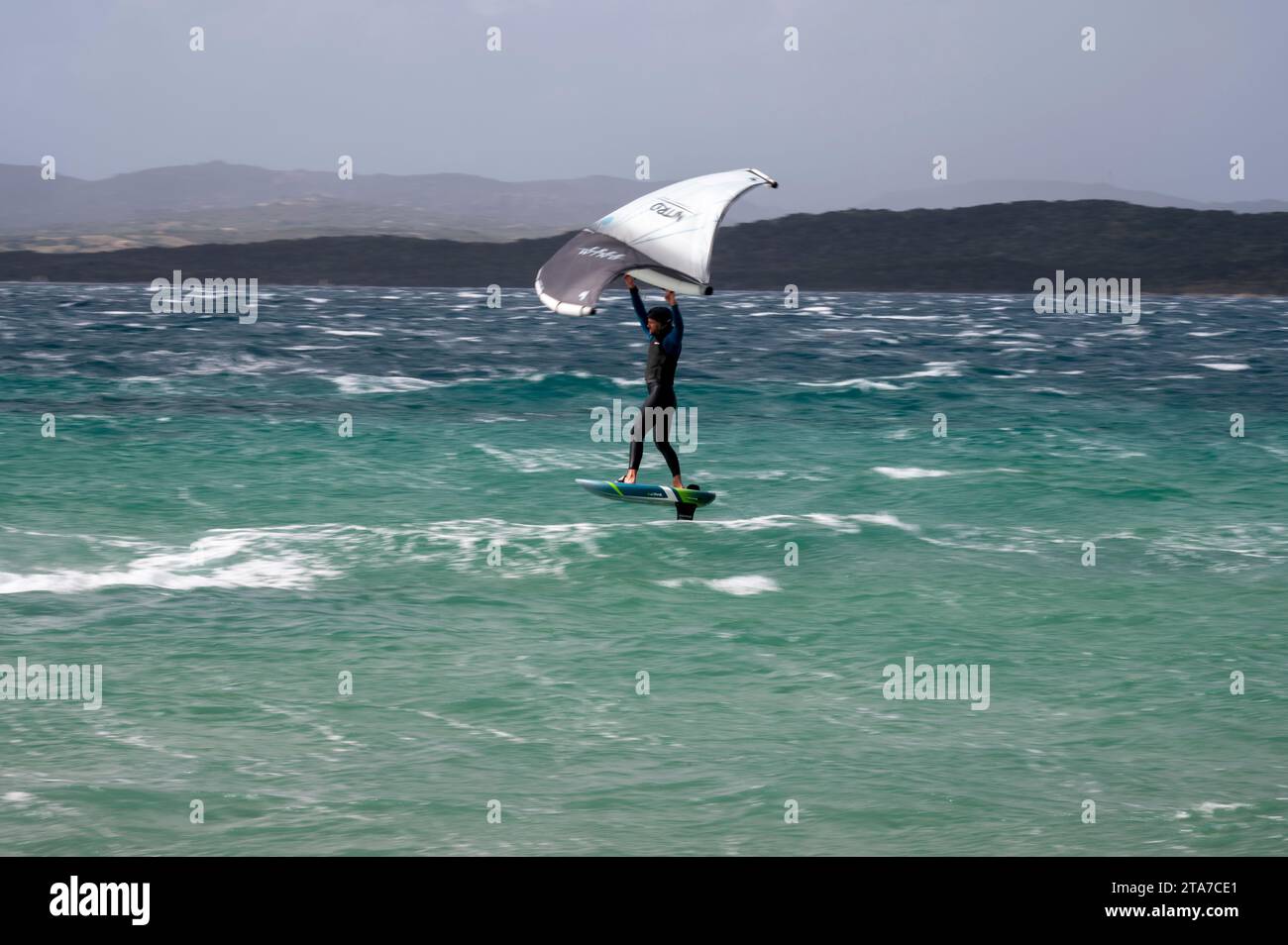 Giornata ventosa in Sardegna - windy day in Sardinia Stock Photo - Alamy