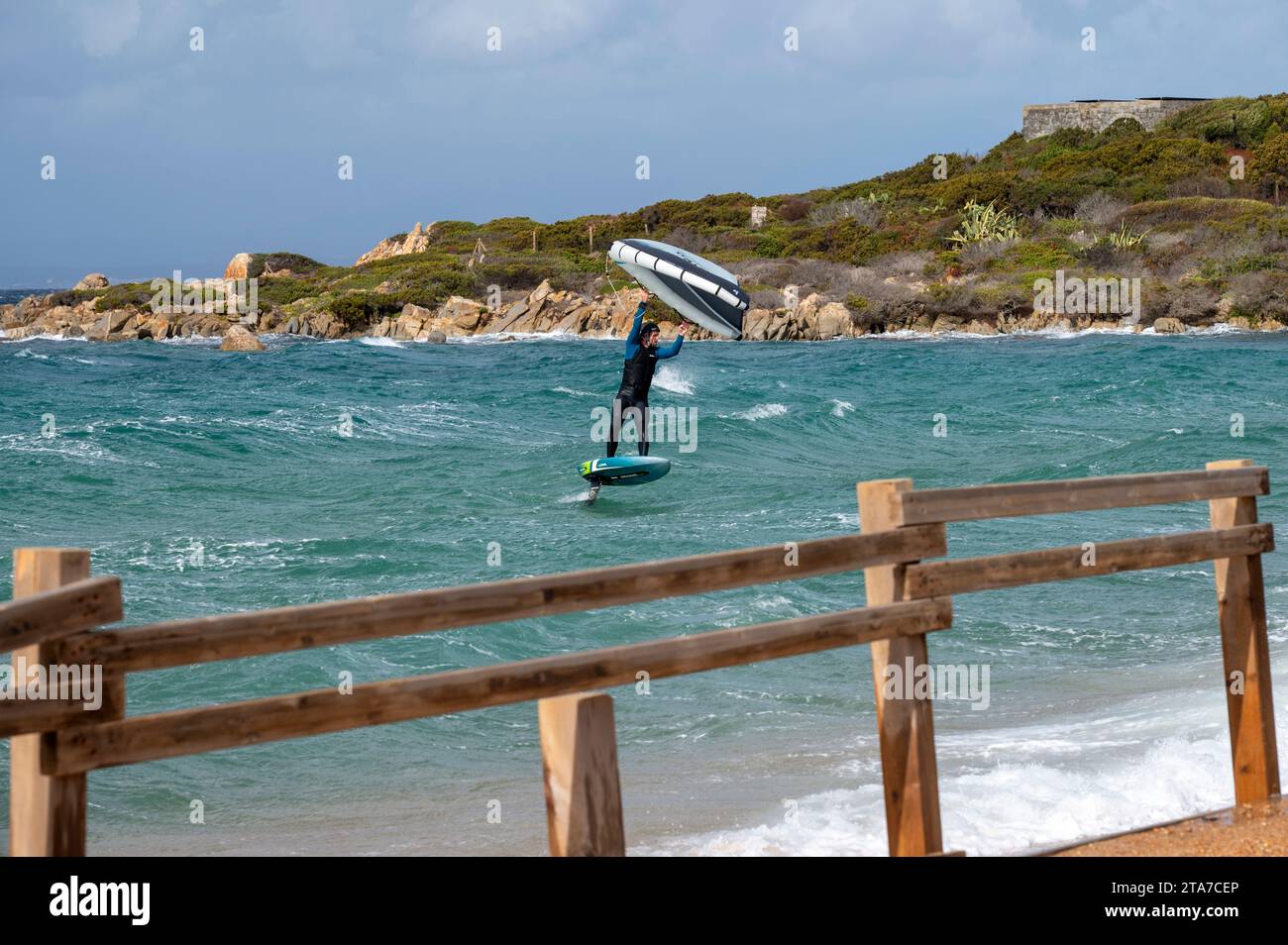 Giornata ventosa in Sardegna - windy day in Sardinia Stock Photo - Alamy