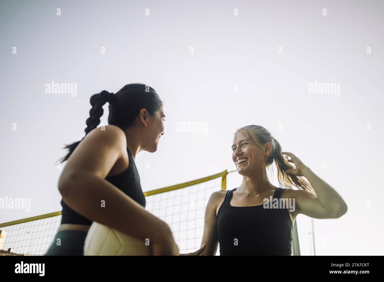 Low angle view multiracial group hi-res stock photography and images ...