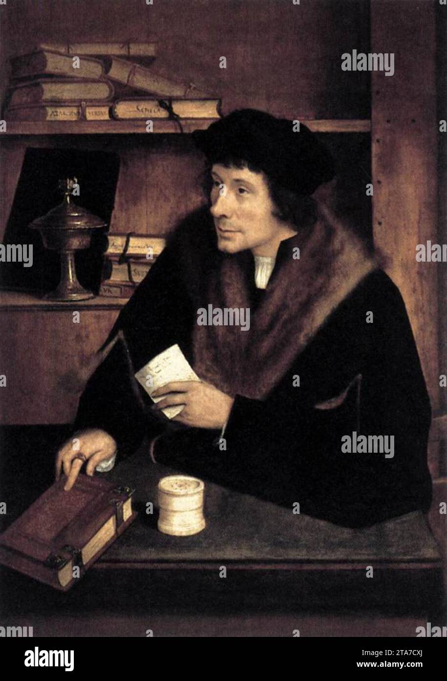 Peter Gillis 1517 by Quentin Massys Stock Photo - Alamy