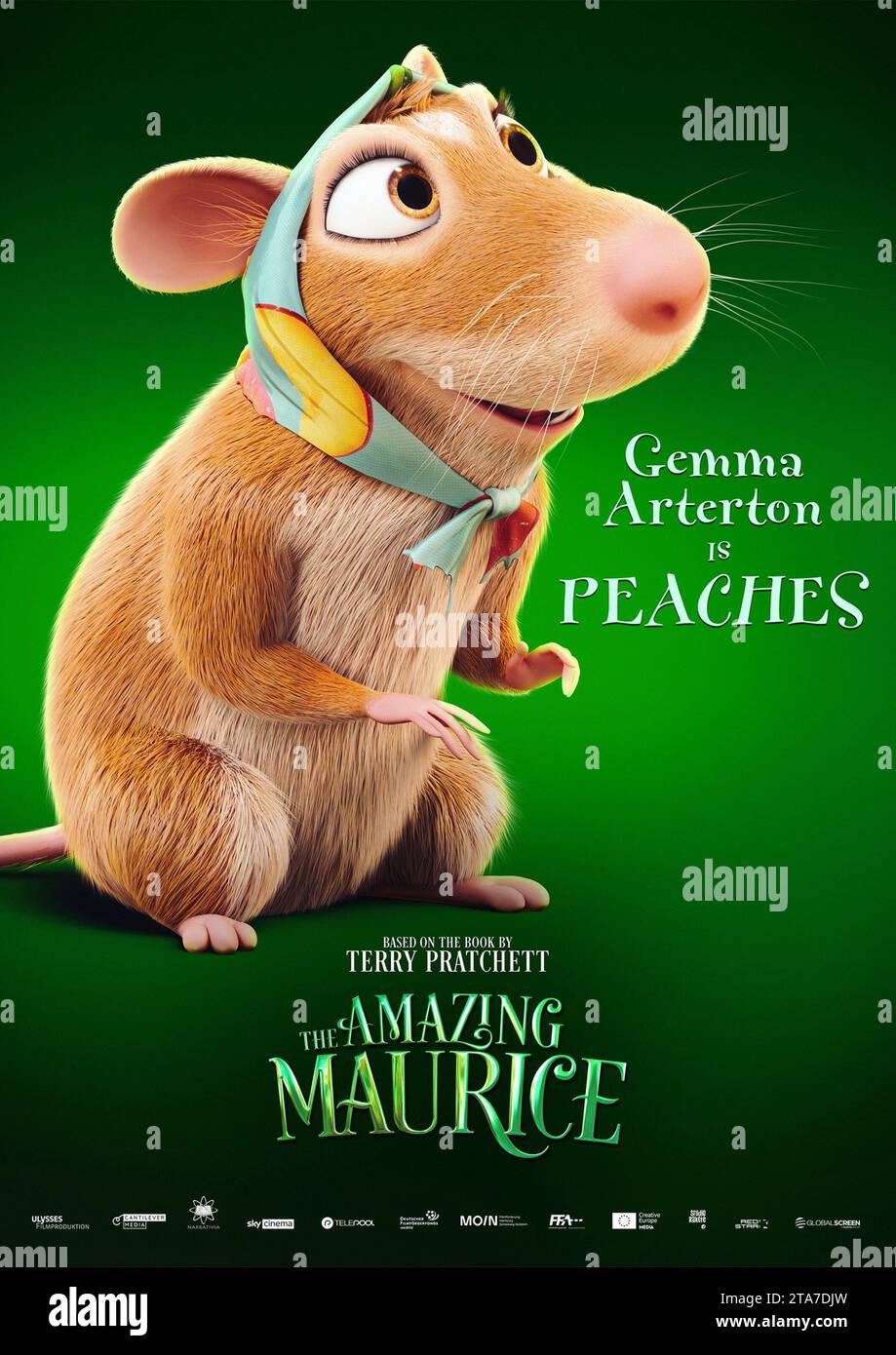 THE AMAZING MAURICE, poster, Peaches (voice: Gemma Arterton), 2022 ...