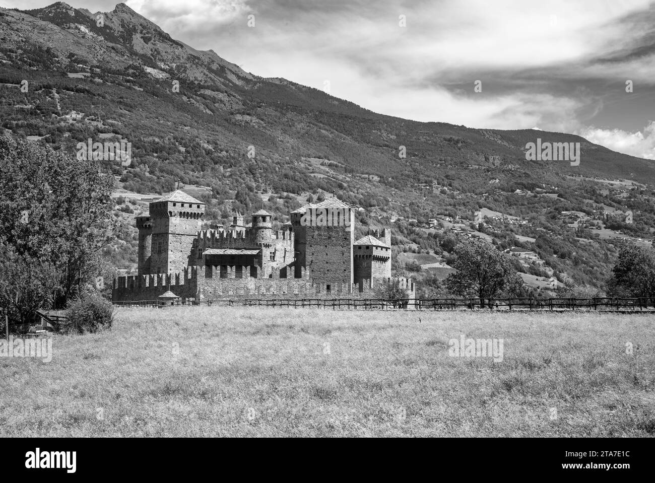 Fenis castle architecture hi-res stock photography and images - Alamy