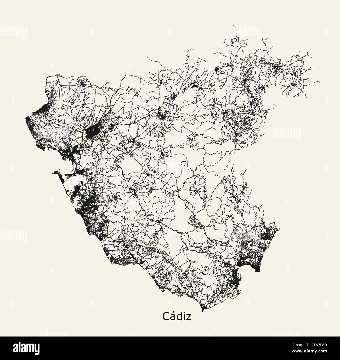 Map of cadiz hi-res stock photography and images - Alamy