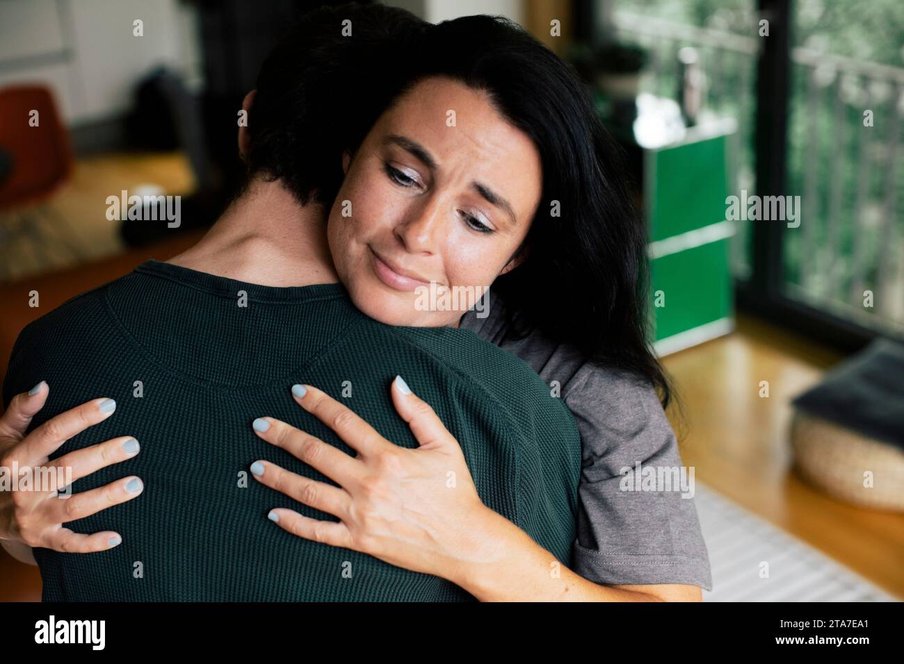 Young mother son smiling hi-res stock photography and images - Alamy