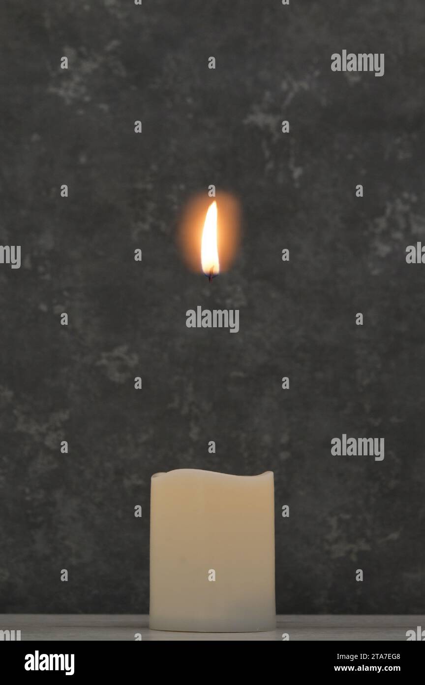 Abstract separated flame from a candle in studio Stock Photo - Alamy