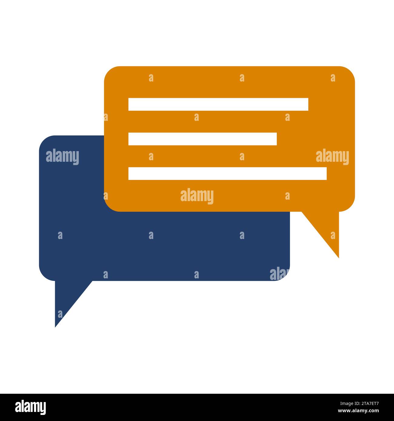 Chat icon isolated on white background. Vector illustration Stock ...