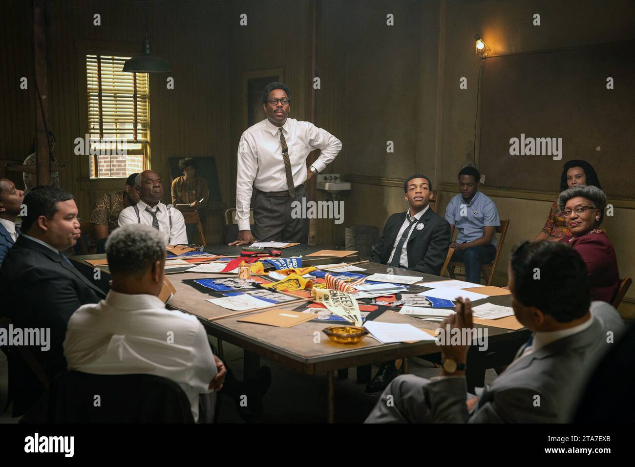 RUSTIN, from left: Frank Harts, Glynn Turman, Colman Domingo as Bayard ...