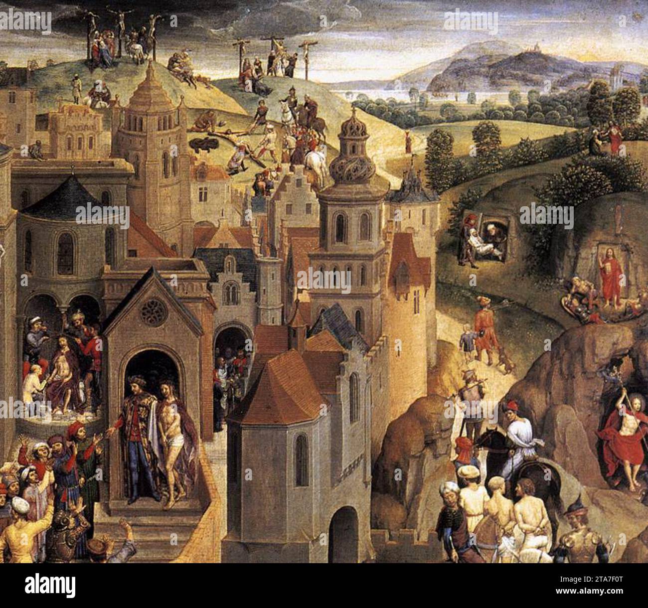 Scenes from the Passion of Christ (detail) 1470-71 by Hans Memling Stock Photo - Alamy