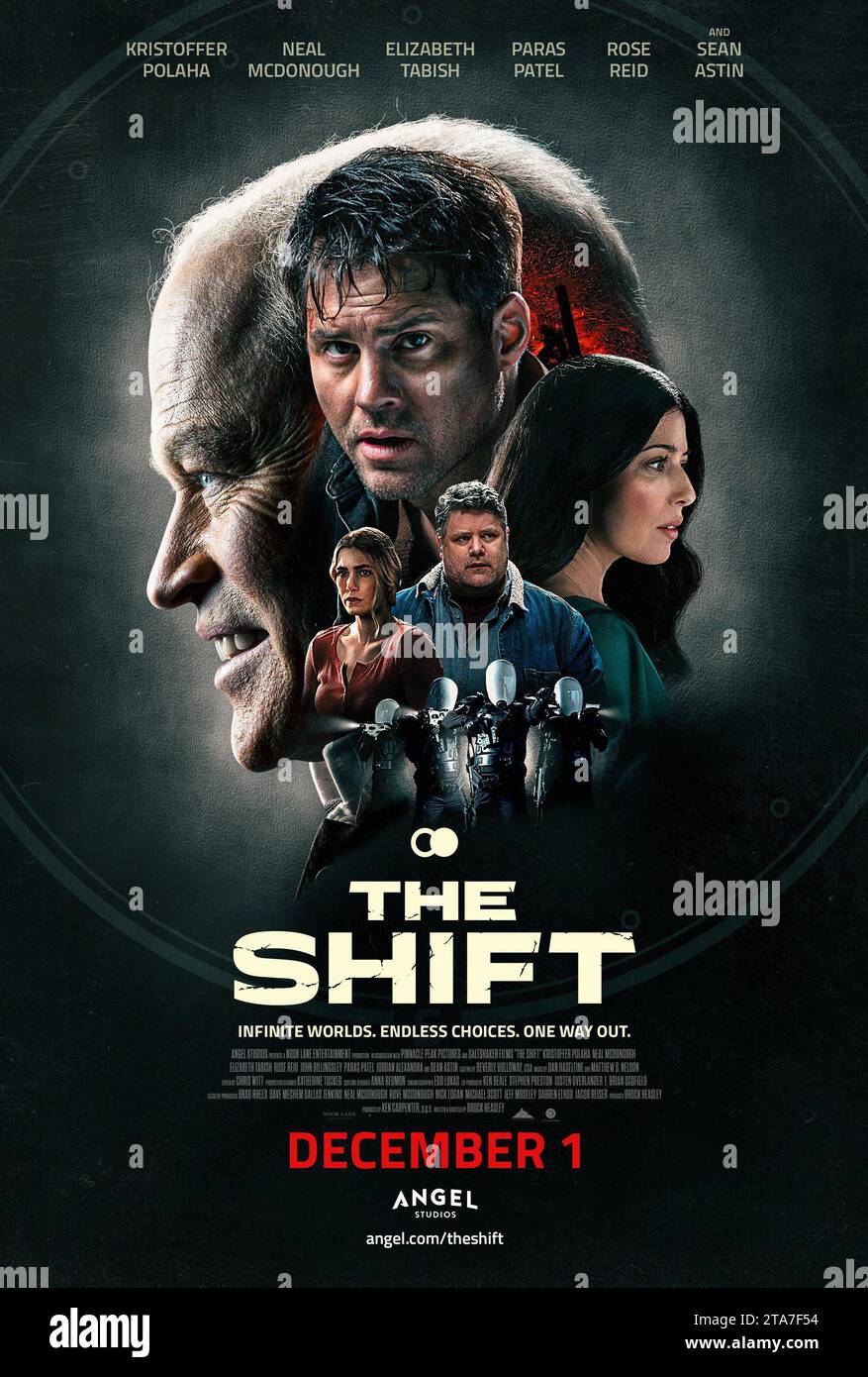 THE SHIFT, poster, from left: Neal McDonough, Rose Reid, Kristoffer ...