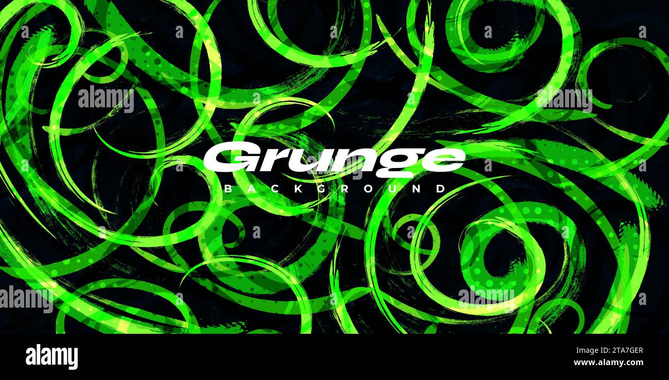 Black and Green Brush Background with Halftone Effect. Sport Background ...