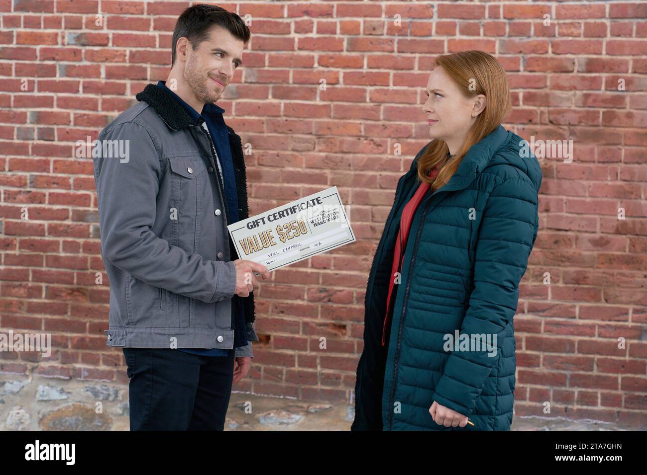 OUR CHRISTMAS MURAL, from left: Dan Jeannotte, Alex Paxton-Beesley ...
