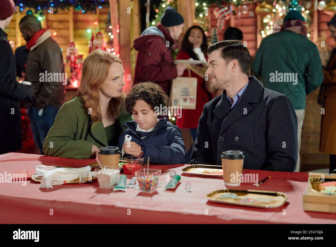 OUR CHRISTMAS MURAL, from left: Alex Paxton-Beesley, Viggo Hanvelt, Dan ...