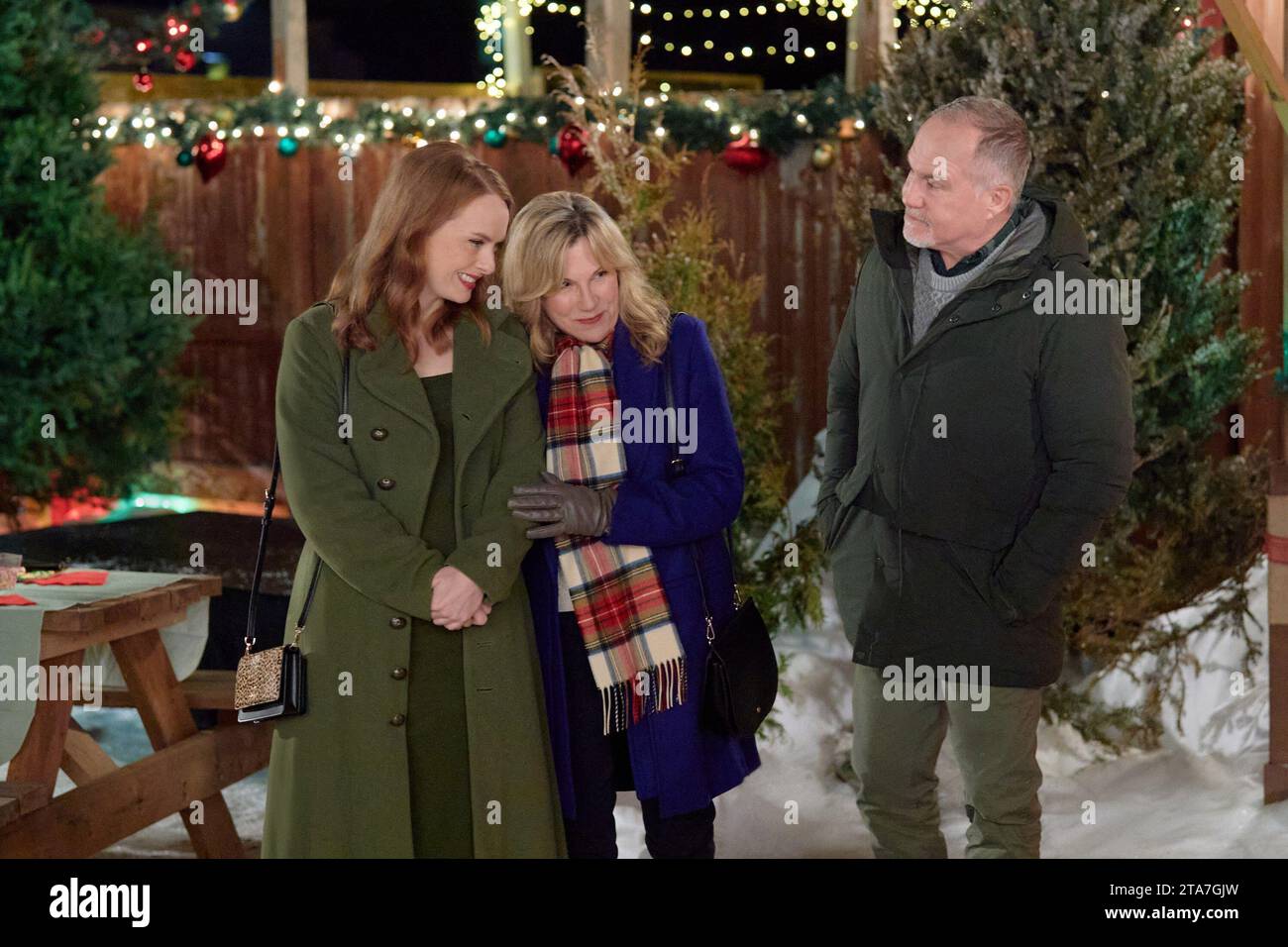OUR CHRISTMAS MURAL, from left: Alex Paxton-Beesley, Kathy Laskey, Neil ...