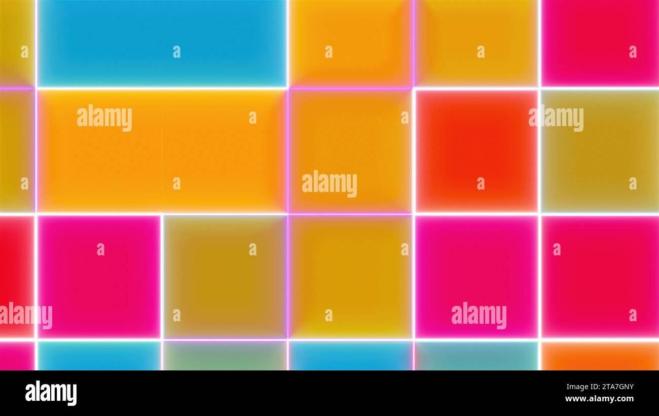 Abstract big blocks. Computer generated 3d render Stock Photo - Alamy