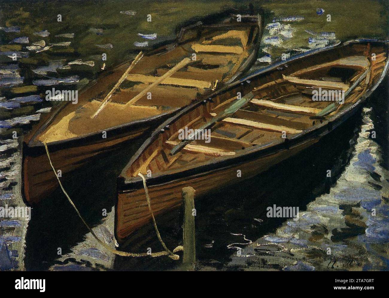 The Boats 1869 by Claude Monet Stock Photo - Alamy