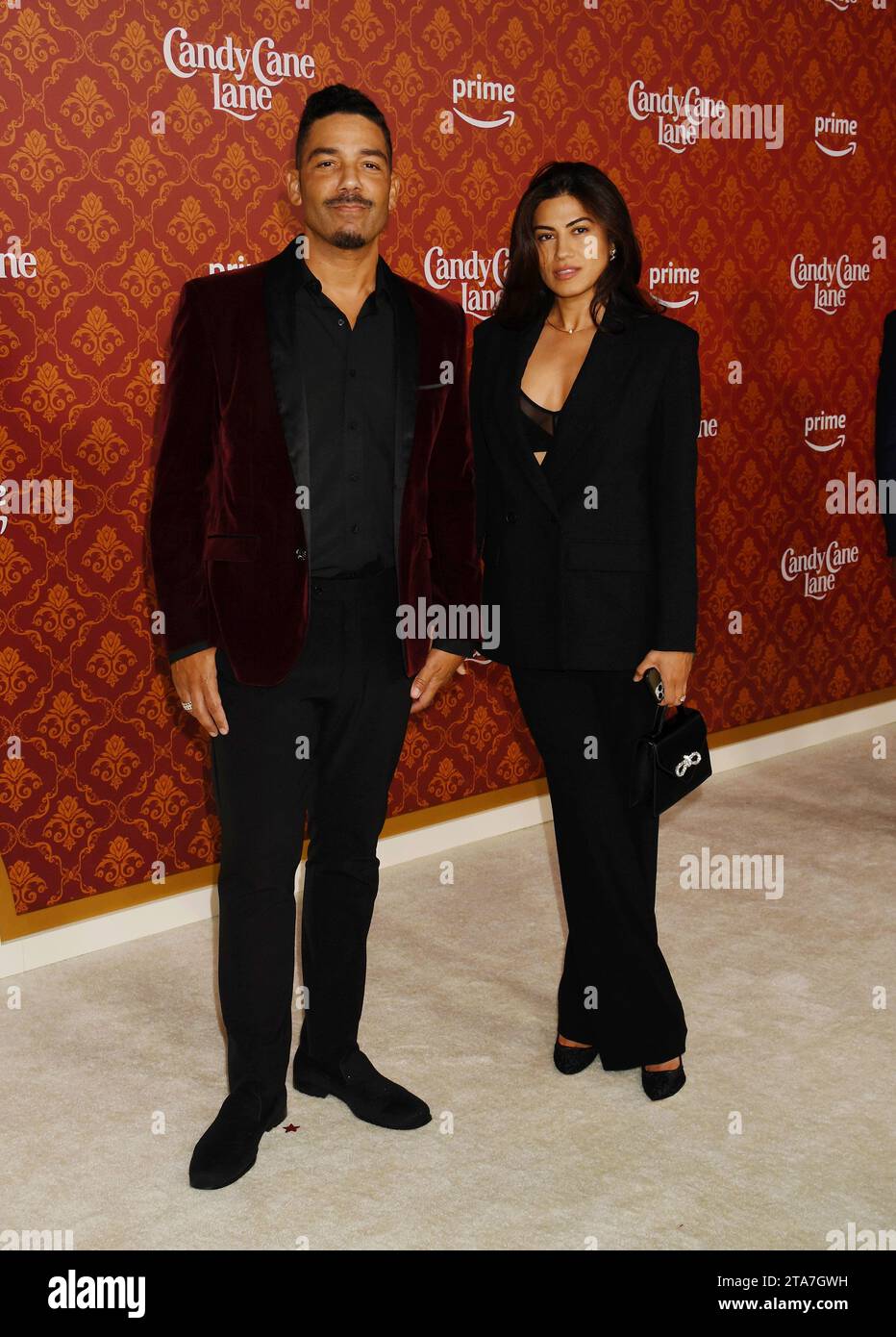 LOS ANGELES, CALIFORNIA - NOVEMBER 28: (L-R) Tiago Roberts and Maryam ...