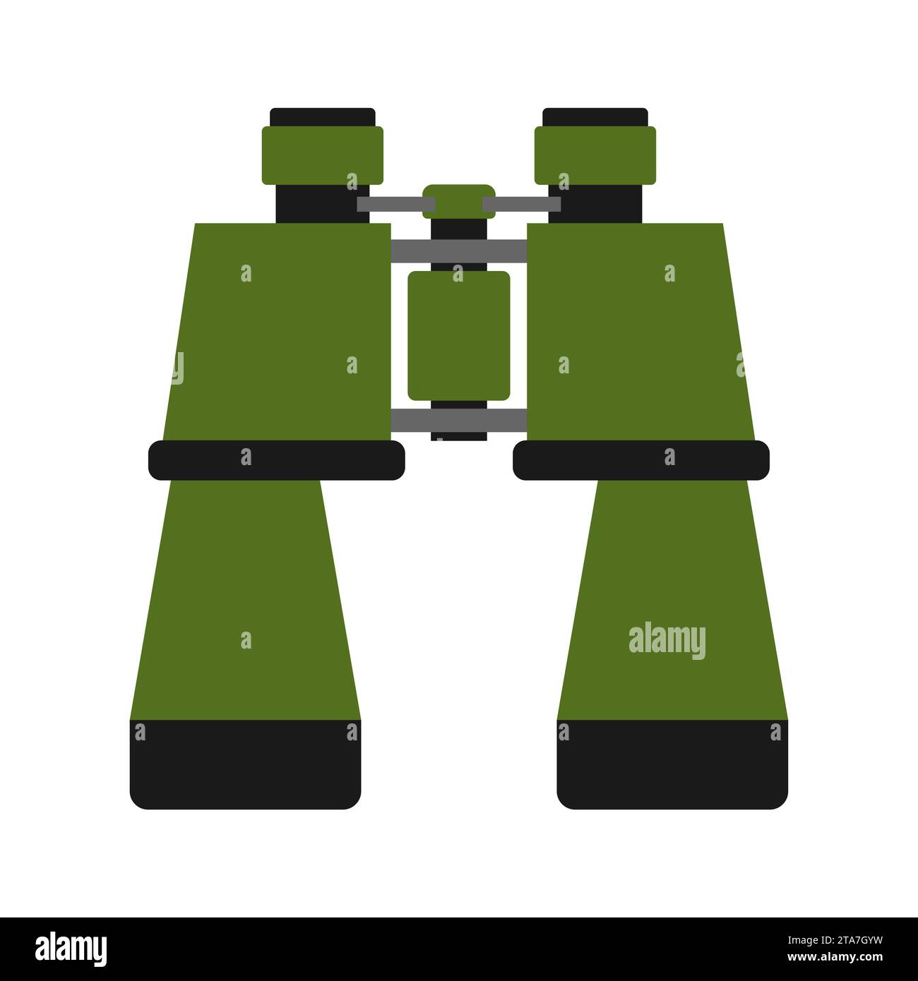 Binoculars icon isolated on white background. Field glasses Vector ...