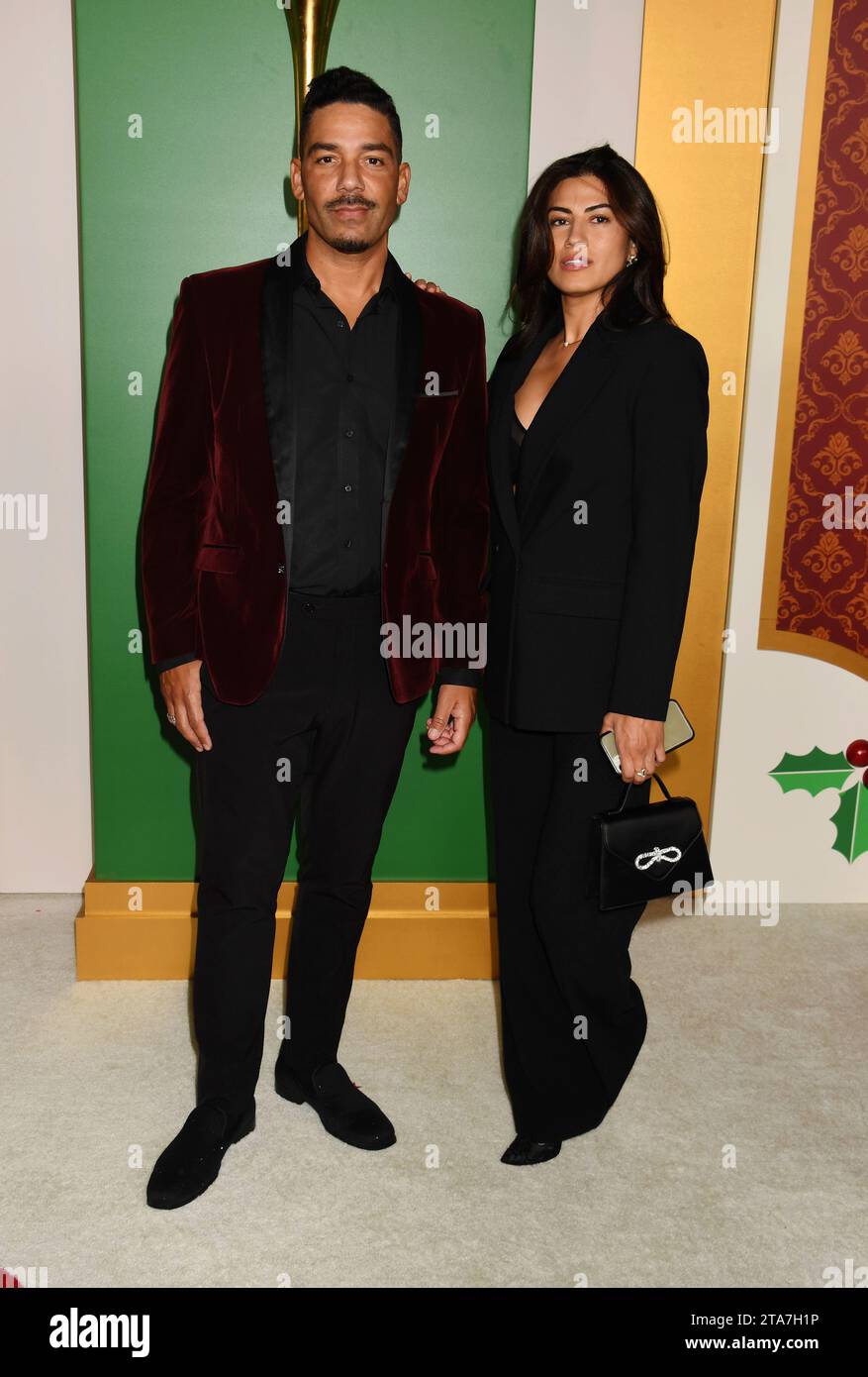 LOS ANGELES, CALIFORNIA - NOVEMBER 28: (L-R) Tiago Roberts and Maryam ...