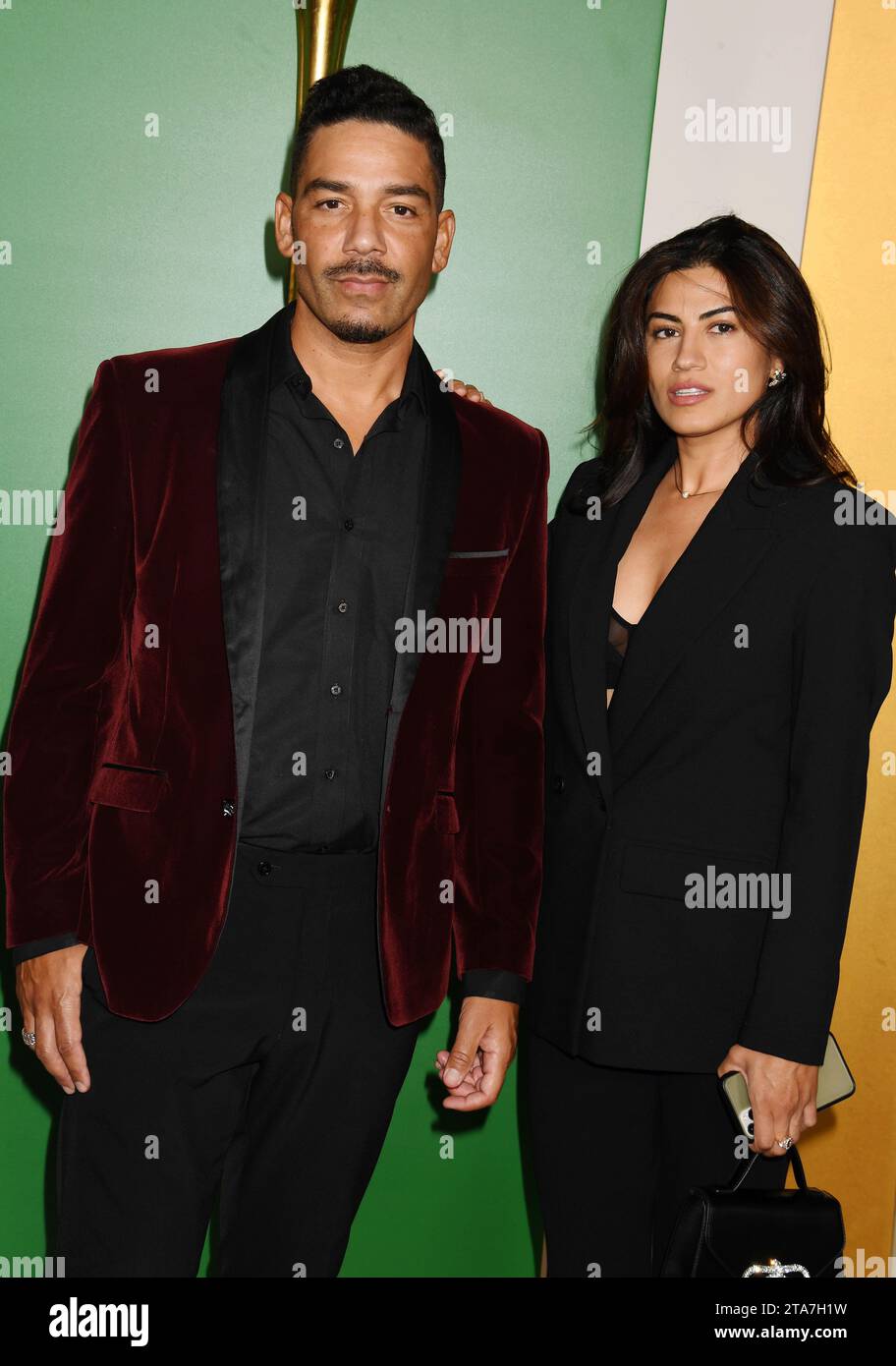 LOS ANGELES, CALIFORNIA - NOVEMBER 28: (L-R) Tiago Roberts and Maryam ...