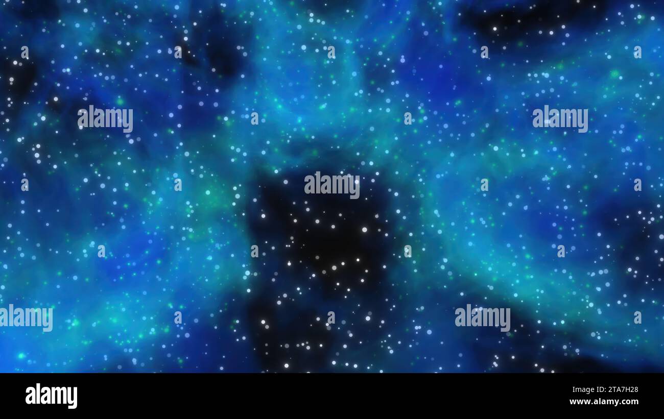 Abstract colorful nebula with stars. Computer generated 3d render Stock ...
