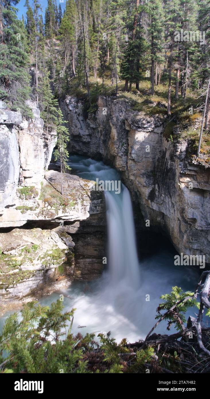 Stanley Falls, Jasper National Park, Icefield Parkway Stock Photo - Alamy