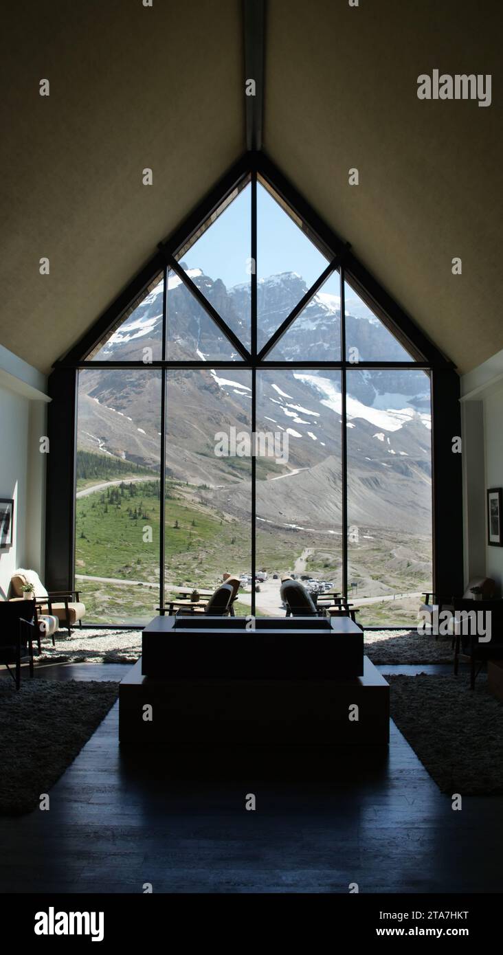 Glacier View Lodge, Columbia Icefield, Alberta Stock Photo - Alamy