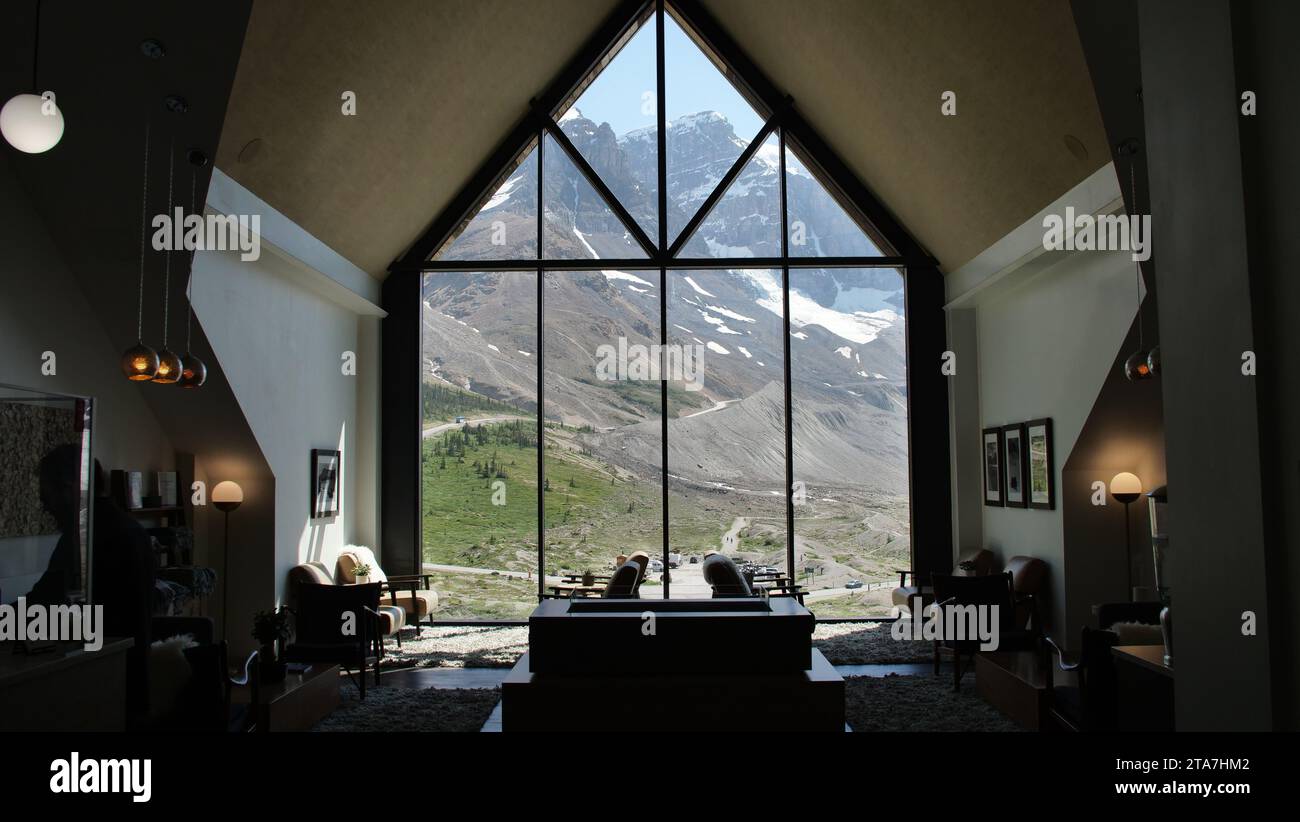 Glacier View Lodge, Columbia Icefield, Alberta Stock Photo - Alamy