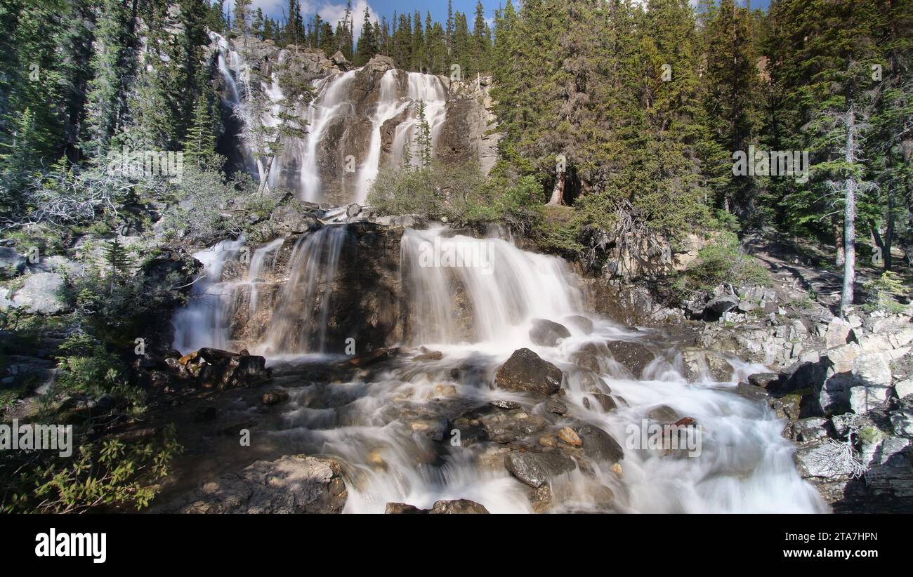 Tangle Creek Falls, Alberta, Canada Stock Photo - Alamy