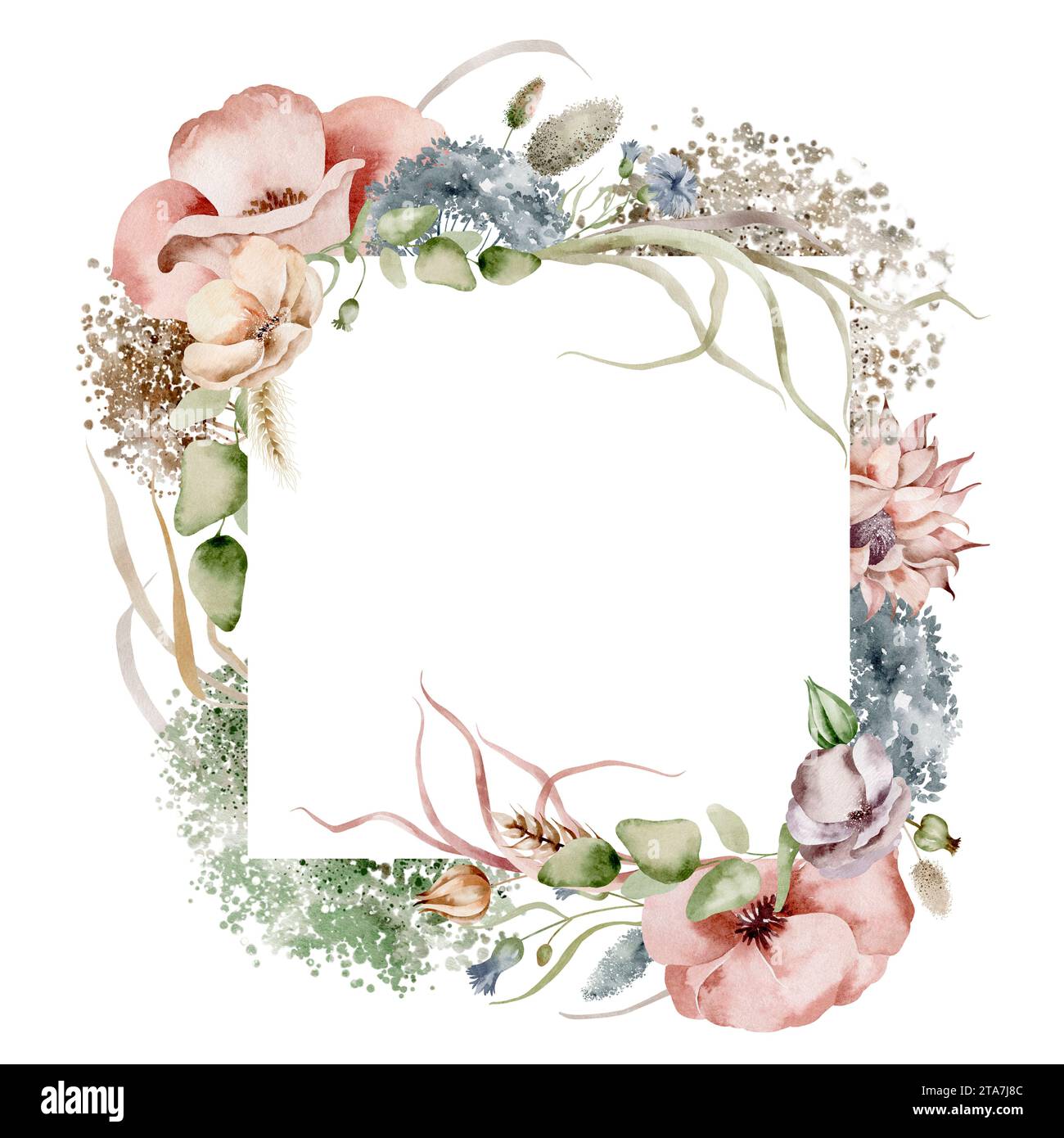 Square Flower Borders