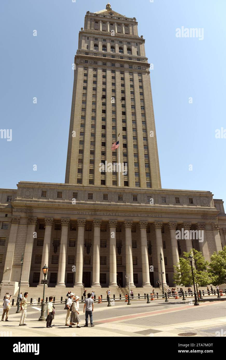New York, USA - May 24, 2018: People near the Thurgood Marshall ...