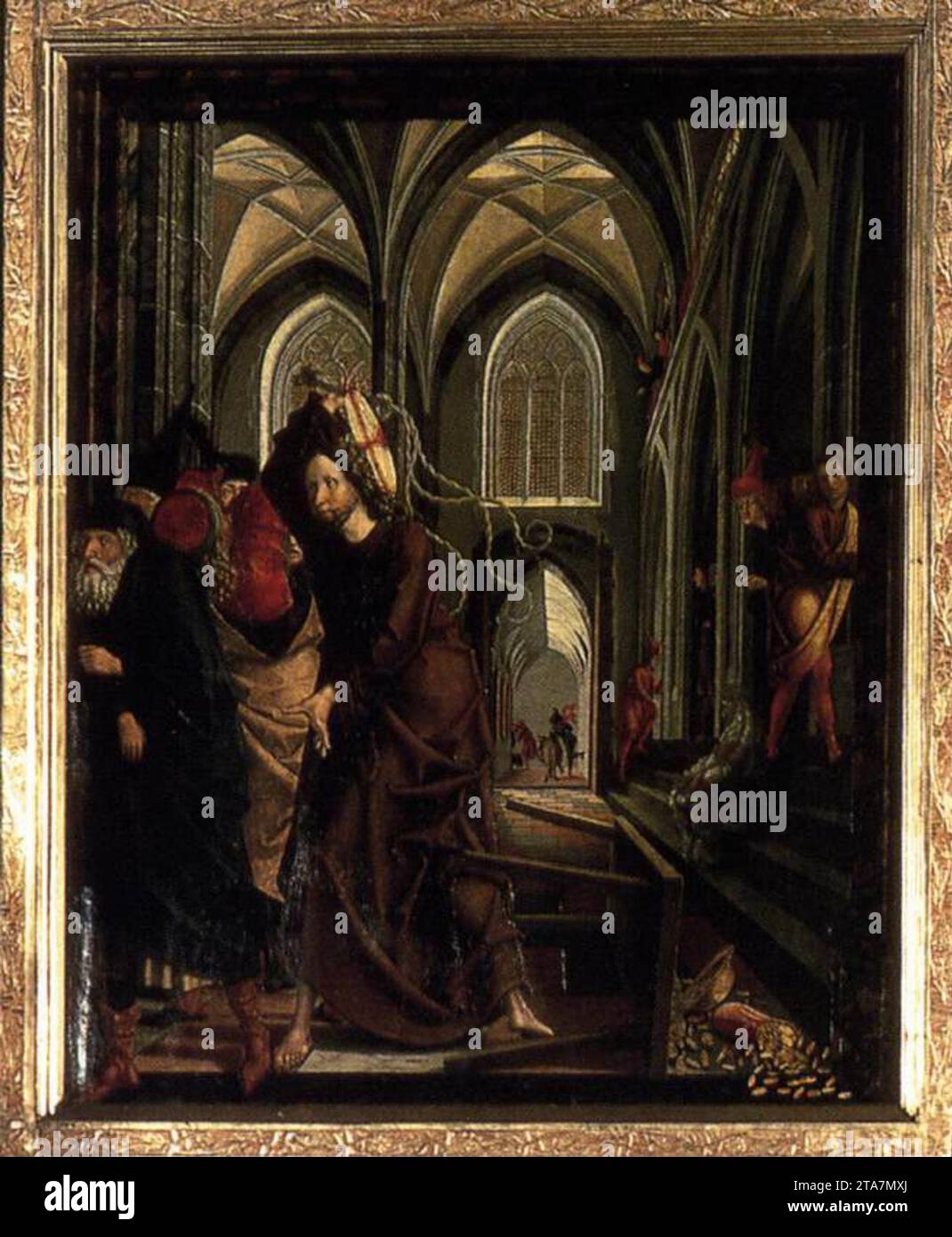 St Wolfgang Altarpiece: Purification of the Temple 1479-81 by Michael ...