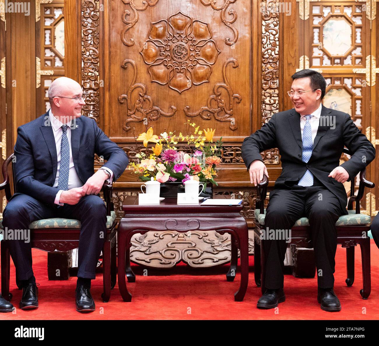 Beijing, China. 29th Nov, 2023. President of Xinhua News Agency Fu Hua ...