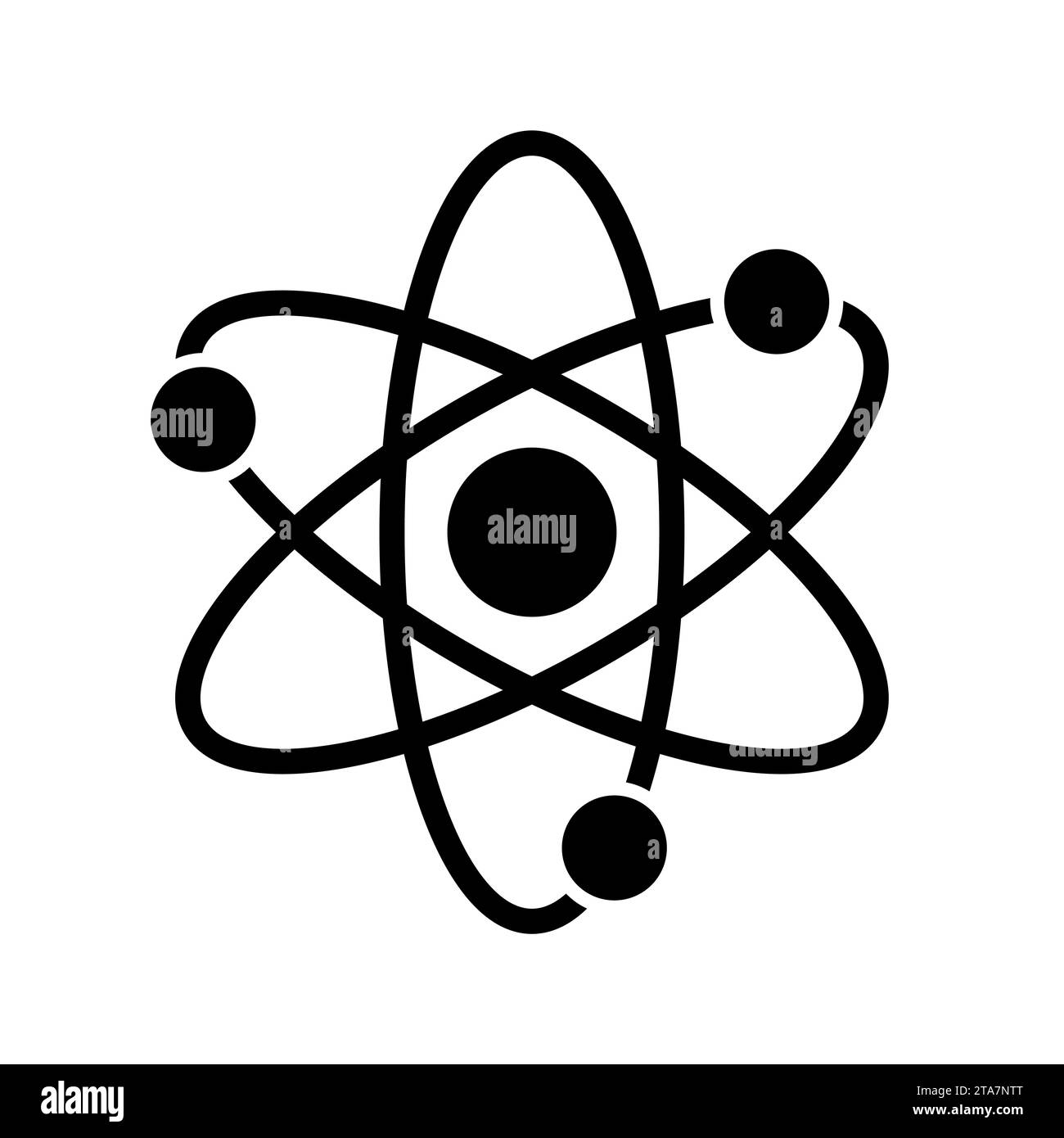 Nuclear model of the atom Black and White Stock Photos & Images - Alamy