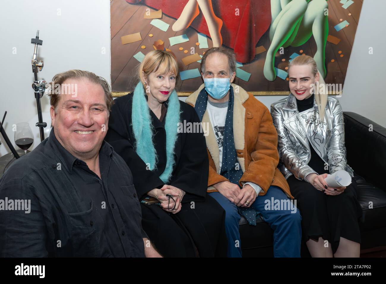 Mark Kostabi, Suzanne Vega, guest and Greesi Desiree Langovits attends ...
