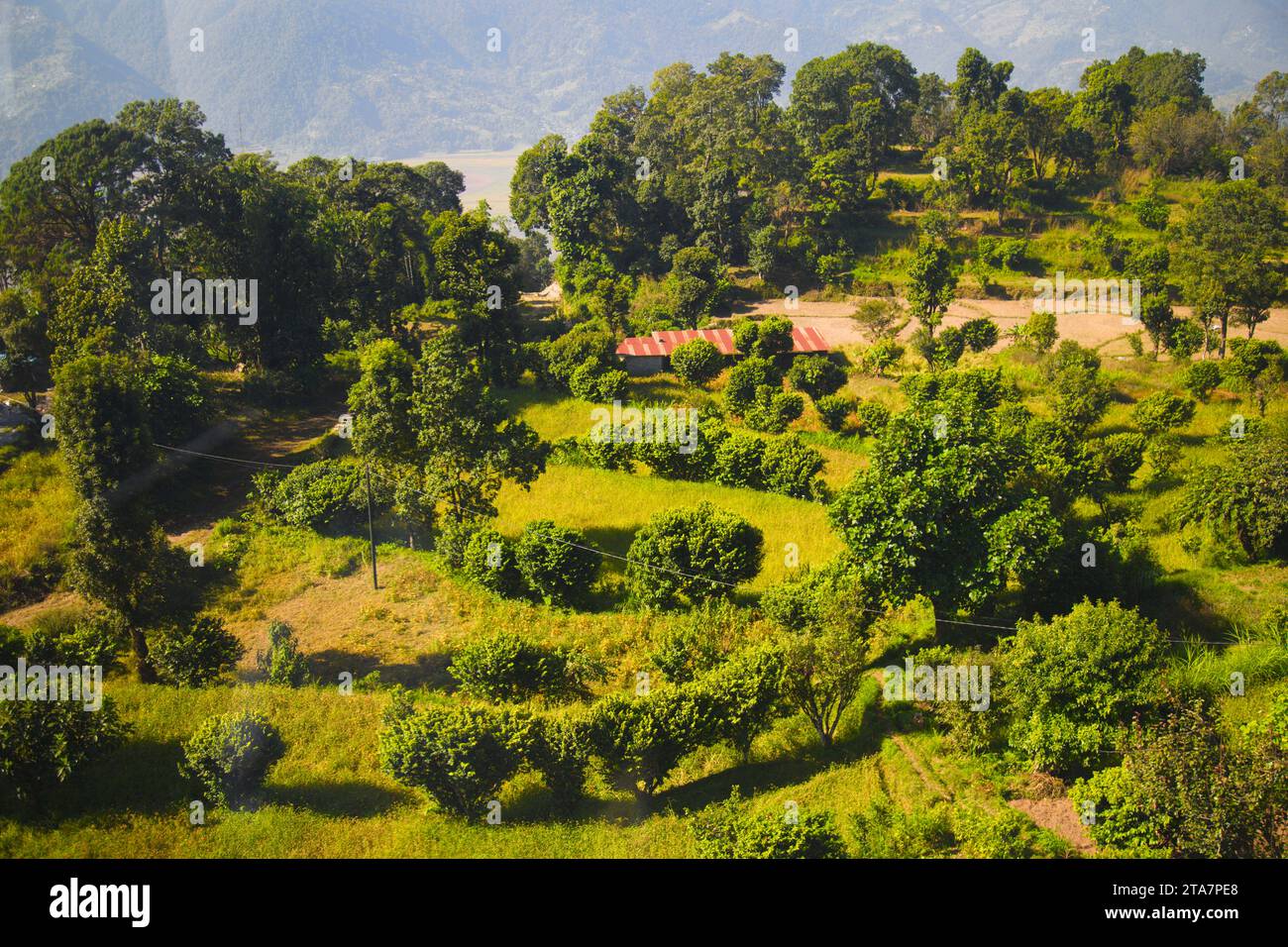 Nepal, Pokhara, Sarangkot, Himalayan foothills, landscape, scenery ...