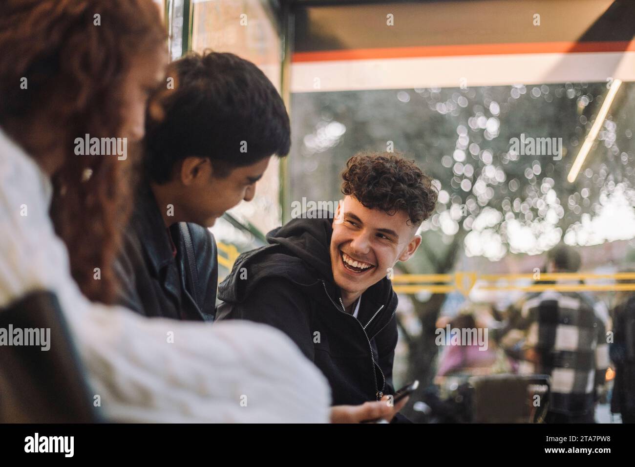 Bus stop colours hi-res stock photography and images - Alamy