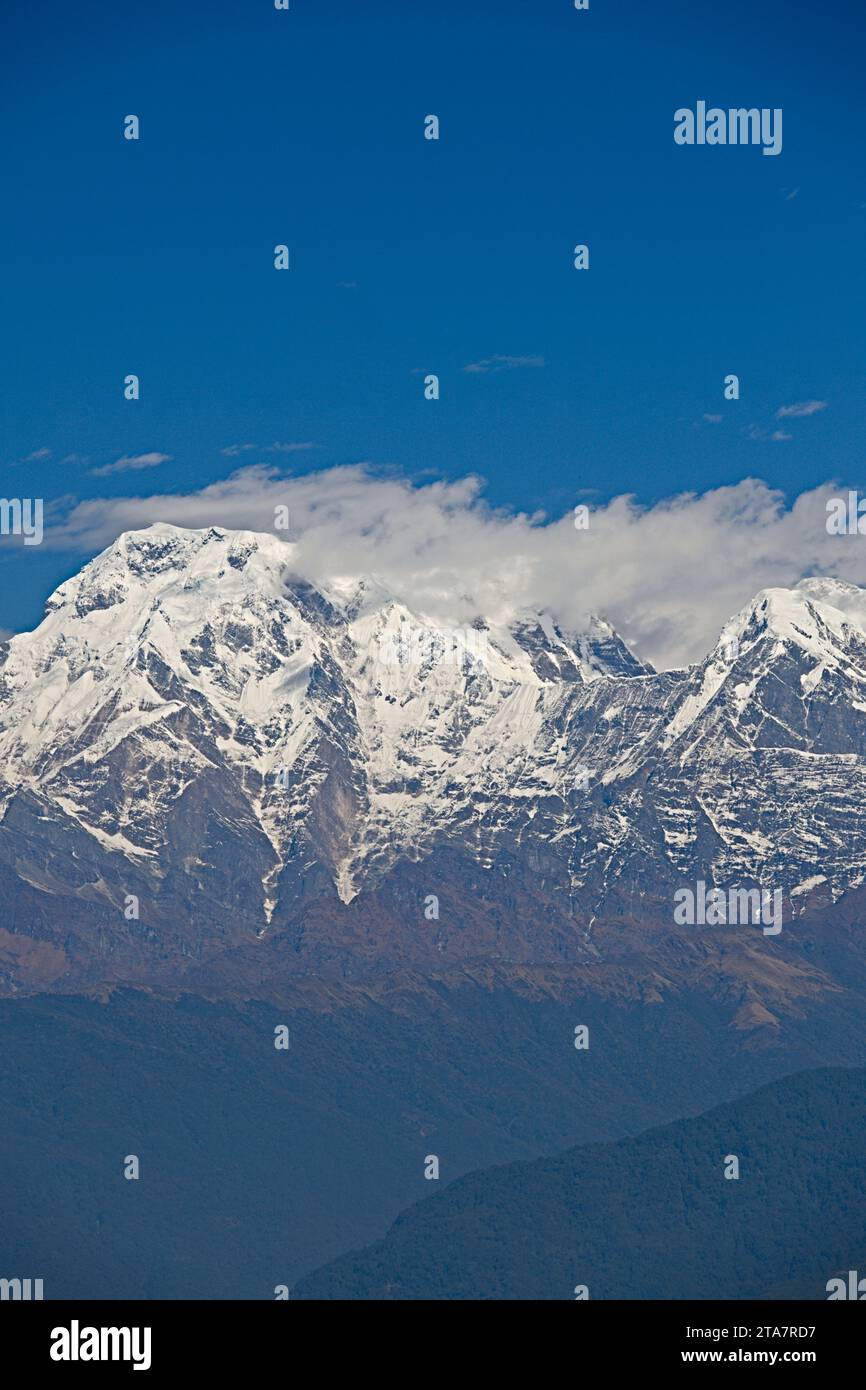 Nepal, Pokhara, Himalayas, Annapurna Range, Annapurna South Stock Photo ...