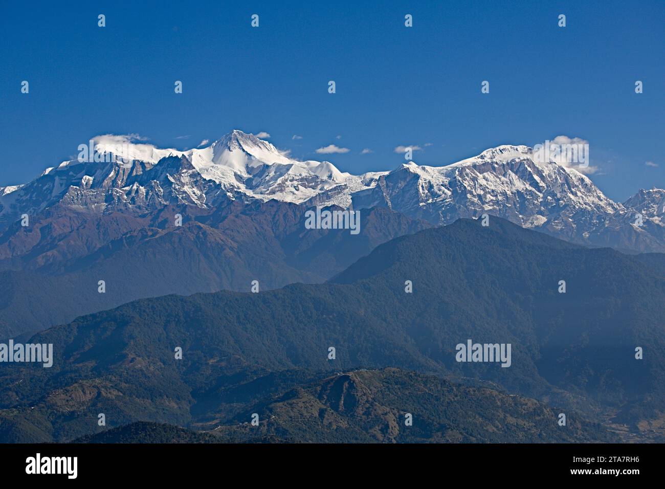 Nepal, Pokhara, Himalayas, Annapurna Range, Annapurna II, Lamjung Himal ...