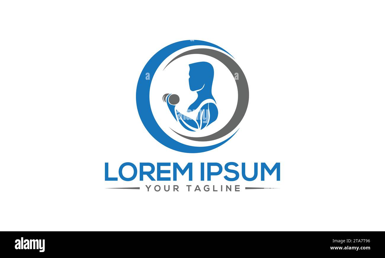 GYM Logo Design Unique and Creative Logo Design Stock Vector Image ...